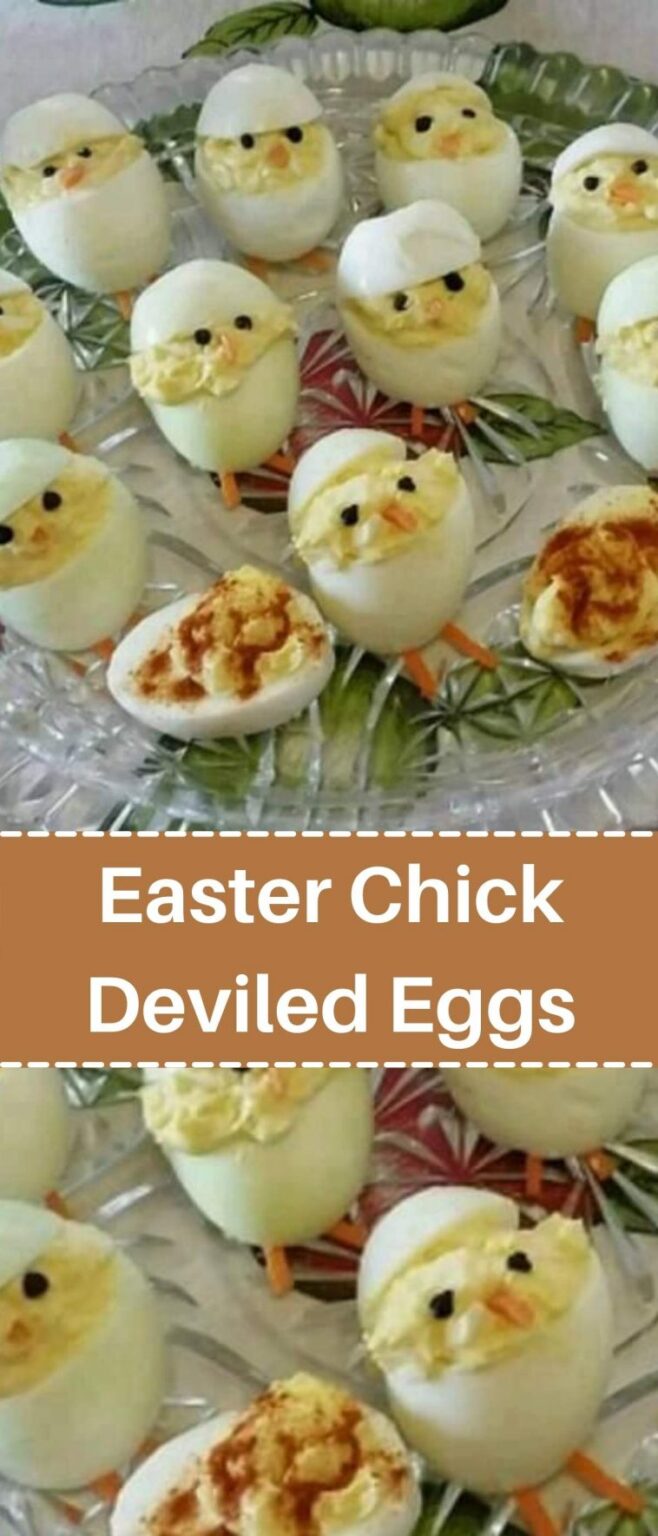 Easter Chick Deviled Eggs