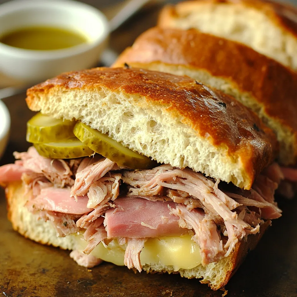 Slow Cooker Cuban Sandwiches