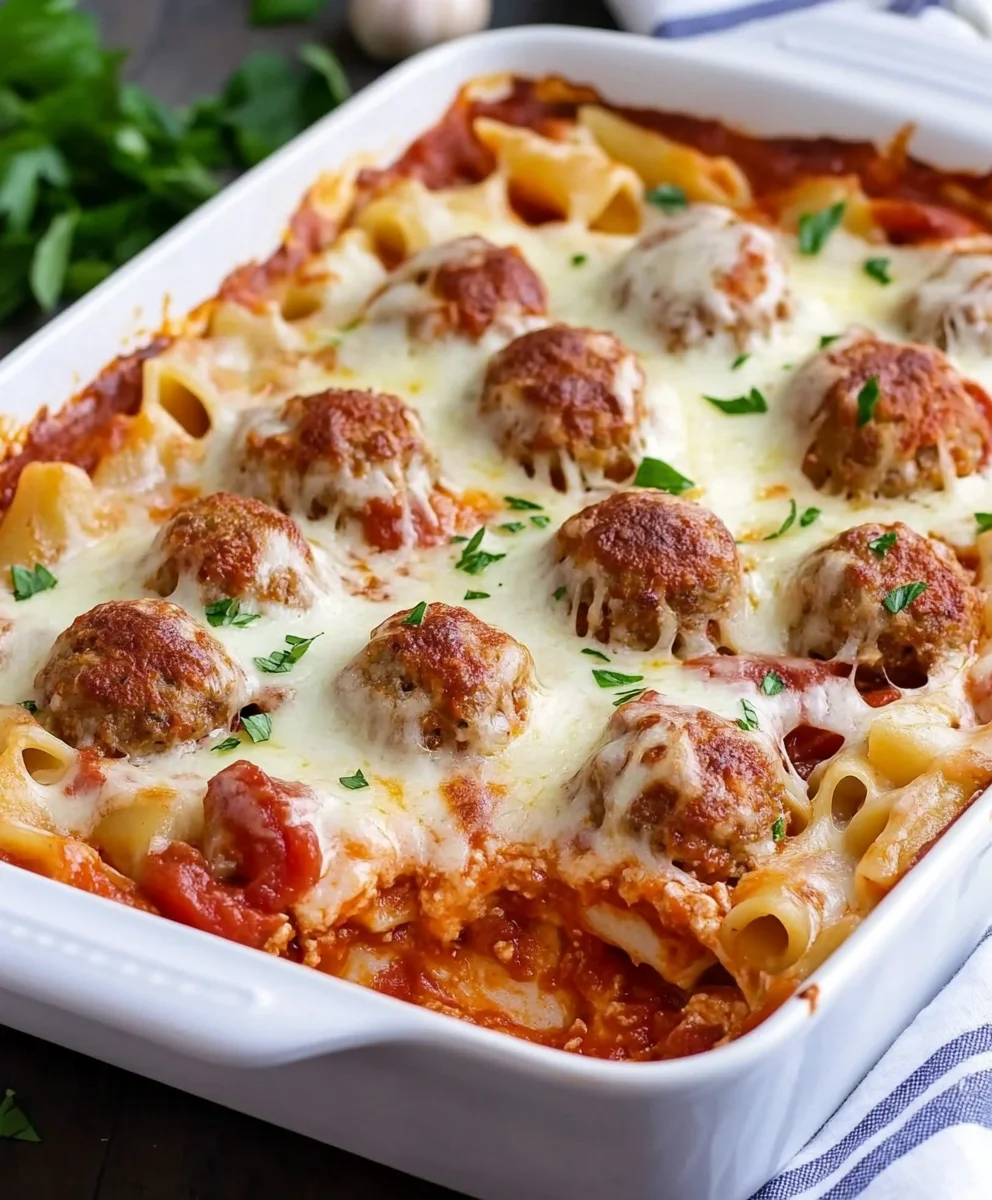 Layered Meatball Casserole